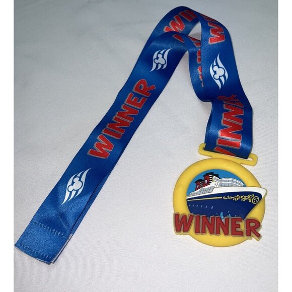 Disney | Other | Disney Cruise Line Winner Medal Lanyard Ship Rubber ...
